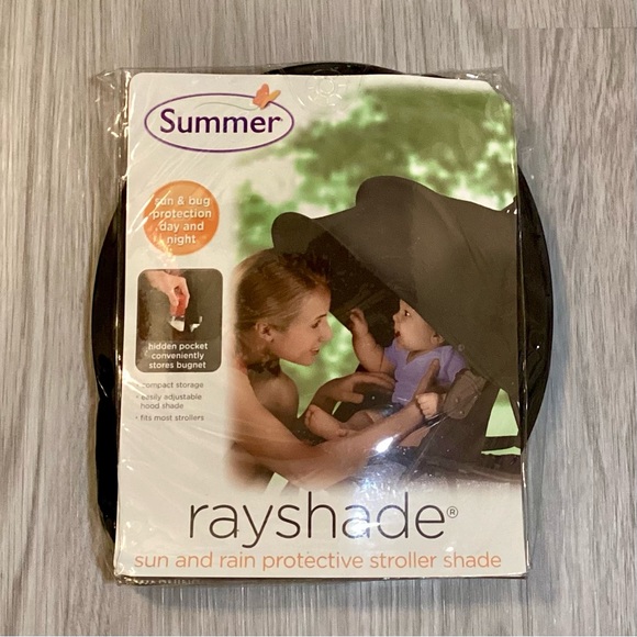 rayshade | Other | Nwt Summer Rayshade Sun And Rain Protective Stroller Shade Accessoryblack ...